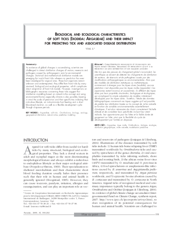 (PDF) Biological and ecological characteristics of invasive species: a ...