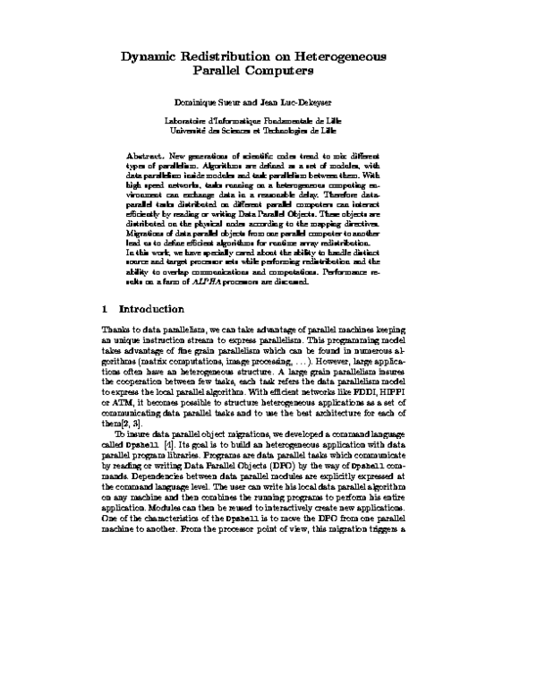 (PDF) Design and implementation of a parallel architecture for biological sequence comparison