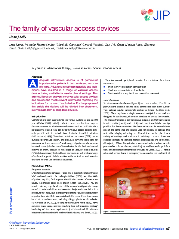 (PDF) The family of vascular access devices