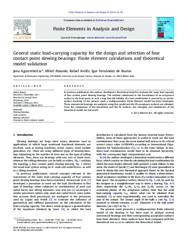(PDF) General static load-carrying capacity for the design and ...