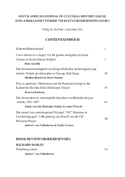 (PDF) Cross-dresser as a bogey: On the gender ambiguity of Antjie ...