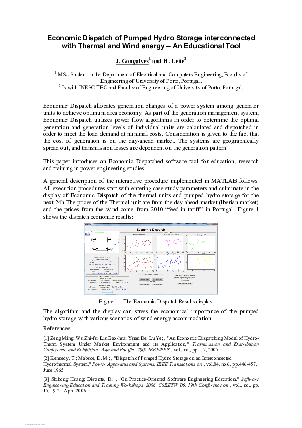 (PDF) Economic Dispatch of Pumped Hydro Storage interconnected with Thermal and Wind energy – An ...