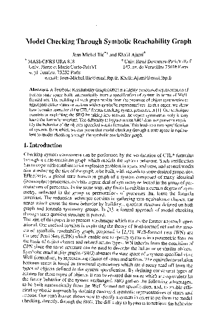 (PDF) Model checking through symbolic reachability graph