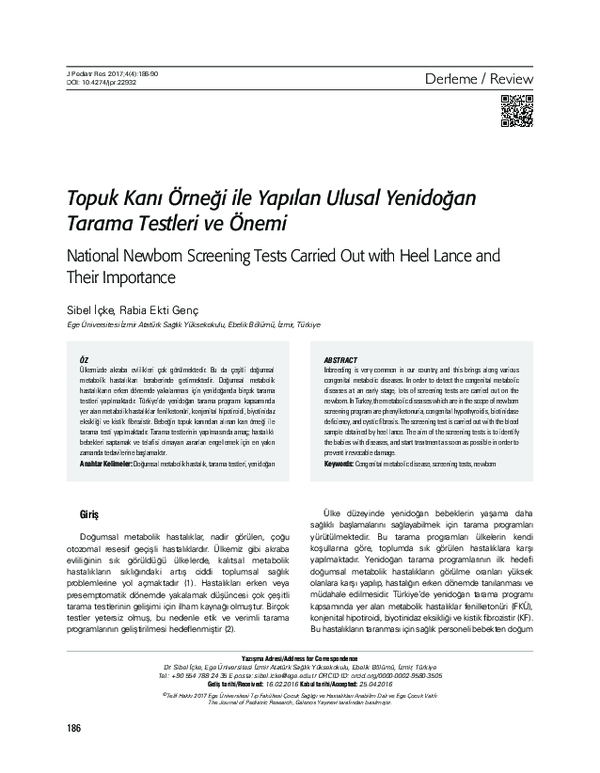 (PDF) National newborn screening tests that are carried out with heel ...