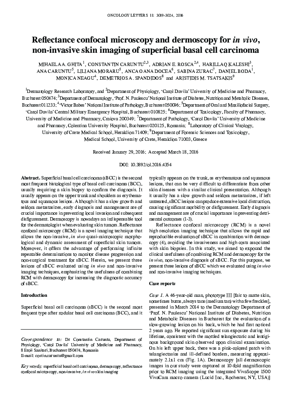 (PDF) Reflectance confocal microscopy and dermoscopy for in vivo, non ...