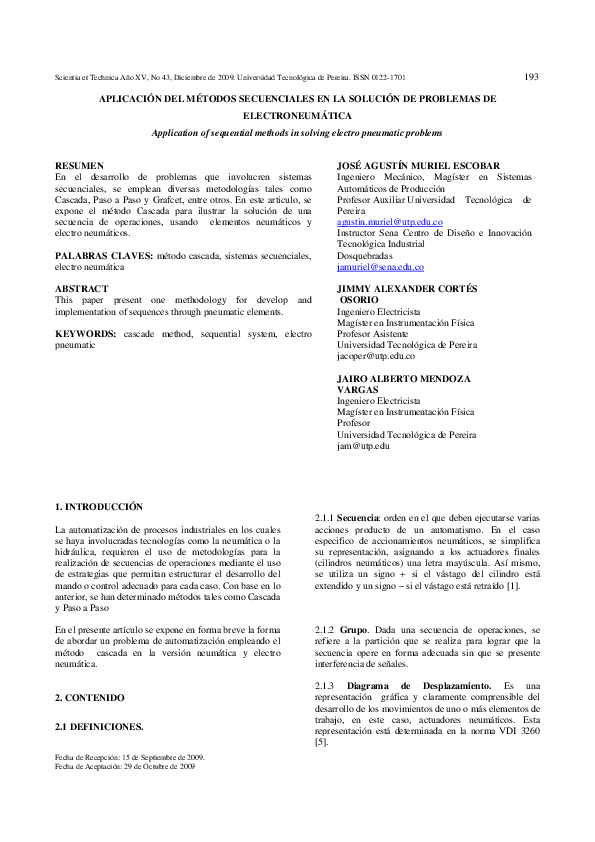 (PDF) Aplicación de los métodos secuenciales en la solución de ...