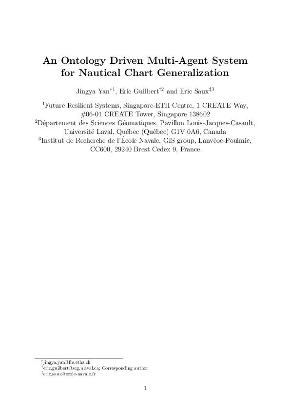 (PDF) An ontology-driven multi-agent system for nautical chart generalization