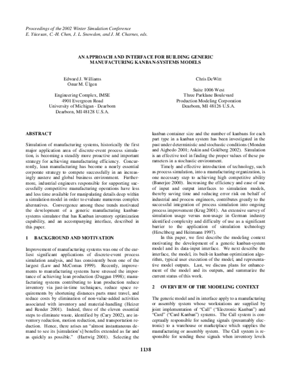 (PDF) Material handling: operational modeling and simulation of an ...