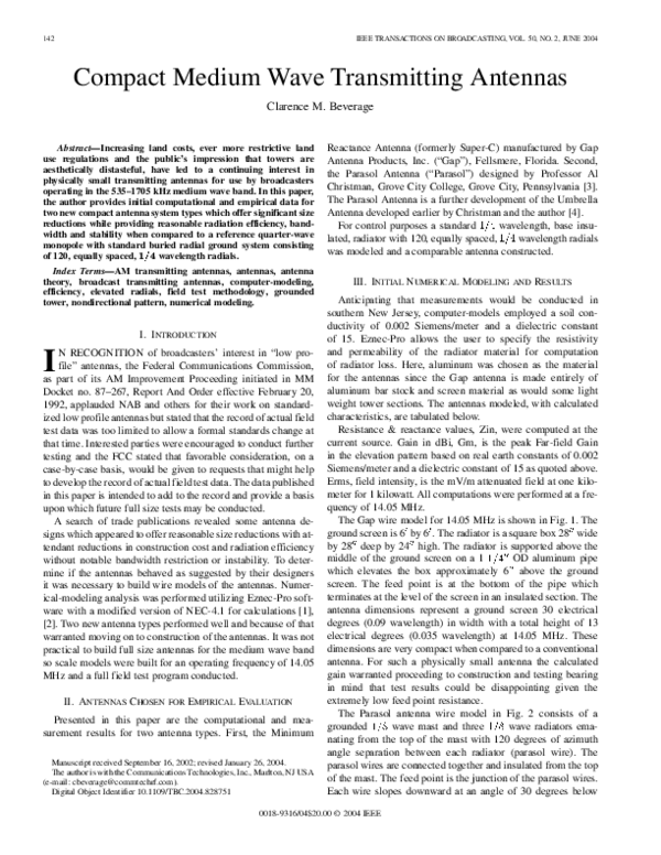(PDF) Compact medium wave transmitting antennas