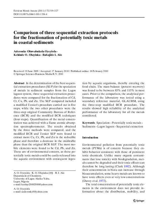 (PDF) Ultrasound and microwave-assisted extraction of metals from ...
