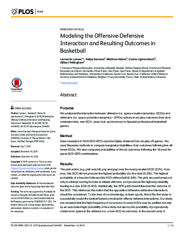 (PDF) Modeling the Offensive-Defensive Interaction and Resulting ...