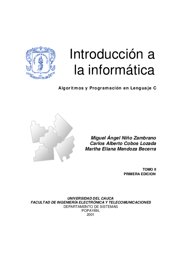(PDF) Introducción a la Informática: Algoritmos y Porgramación en ...