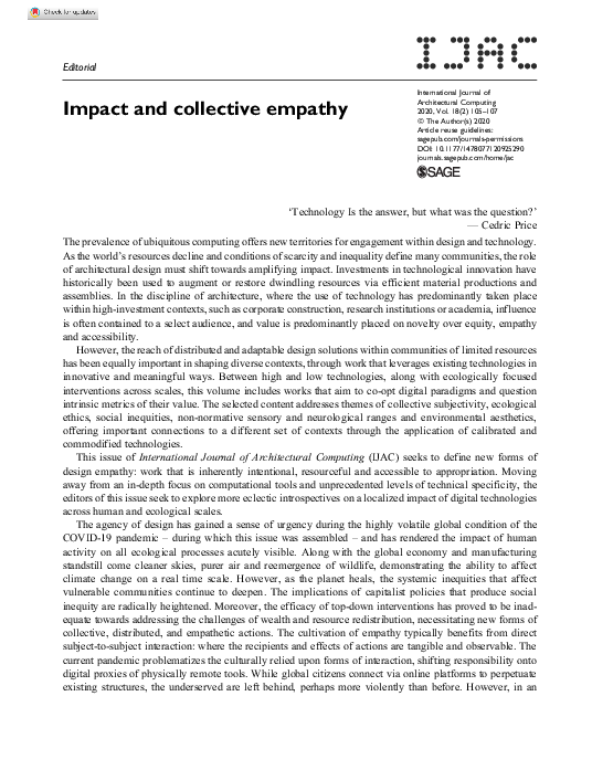 (PDF) Impact and collective empathy