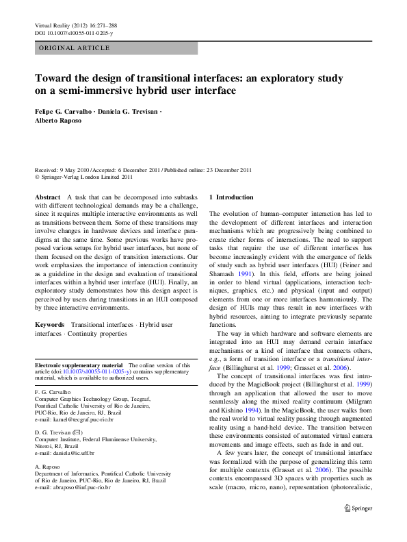 (PDF) Toward the design of transitional interfaces: an exploratory ...