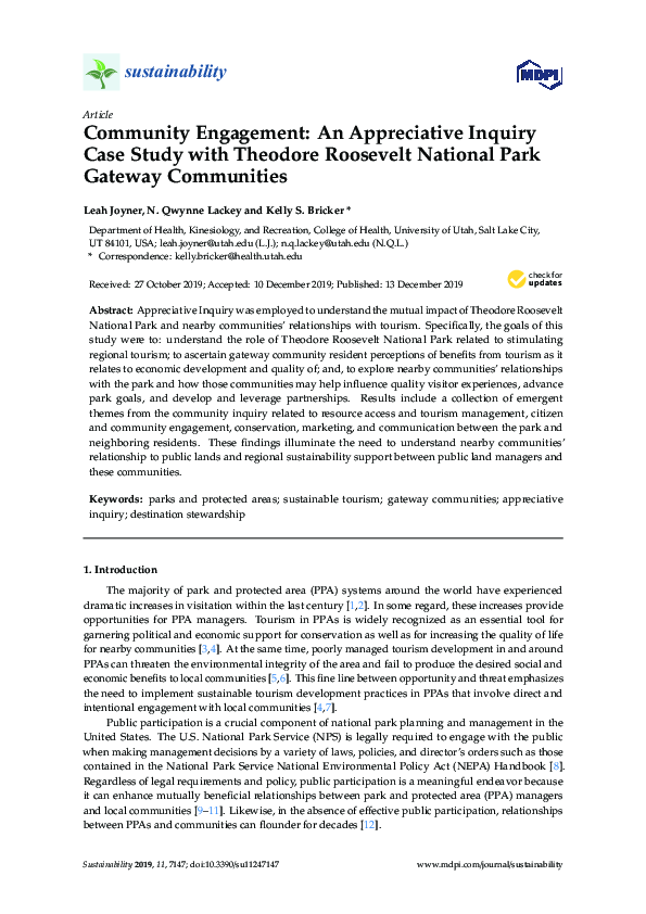(PDF) Community Engagement: An Appreciative Inquiry Case Study with ...