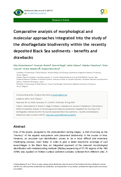 (PDF) Comparative analysis of morphological and molecular approaches ...