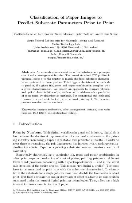 (PDF) Classification of Paper Images to Predict Substrate Parameters ...