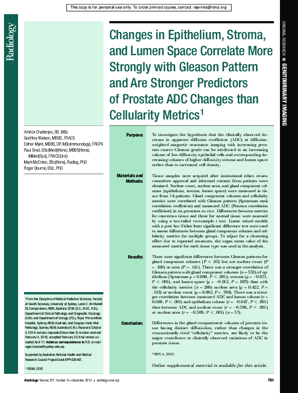 (PDF) Changes in Epithelium, Stroma, and Lumen Space Correlate More ...