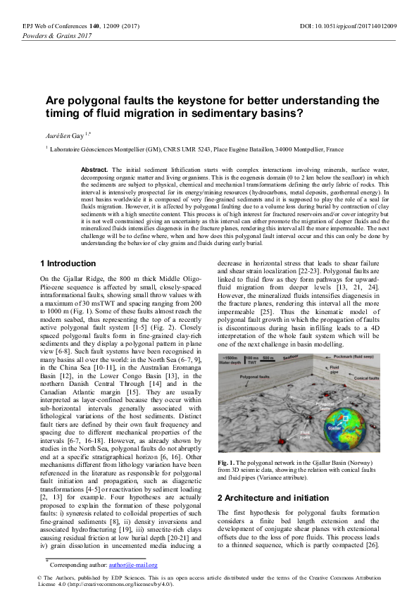 (PDF) Are polygonal faults the keystone for better understanding the ...
