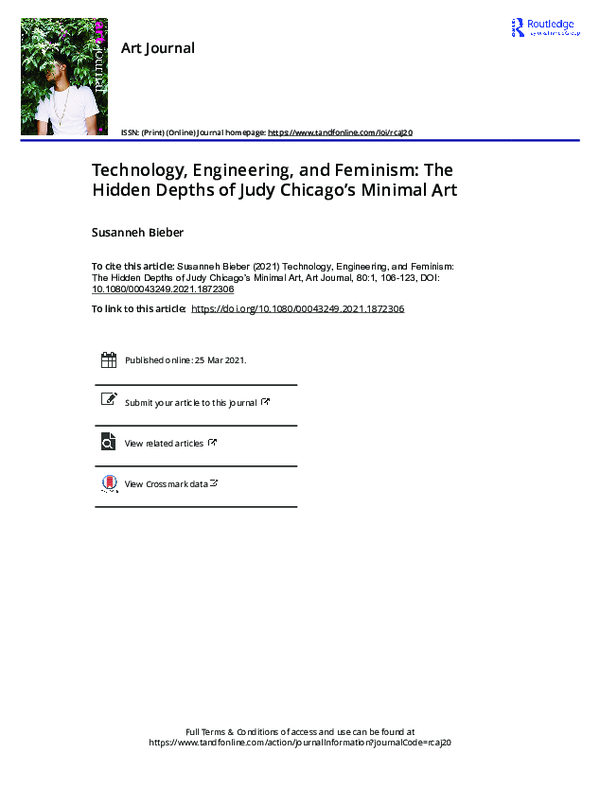 (PDF) Technology, Engineering, and Feminism: The Hidden Depths of Judy ...