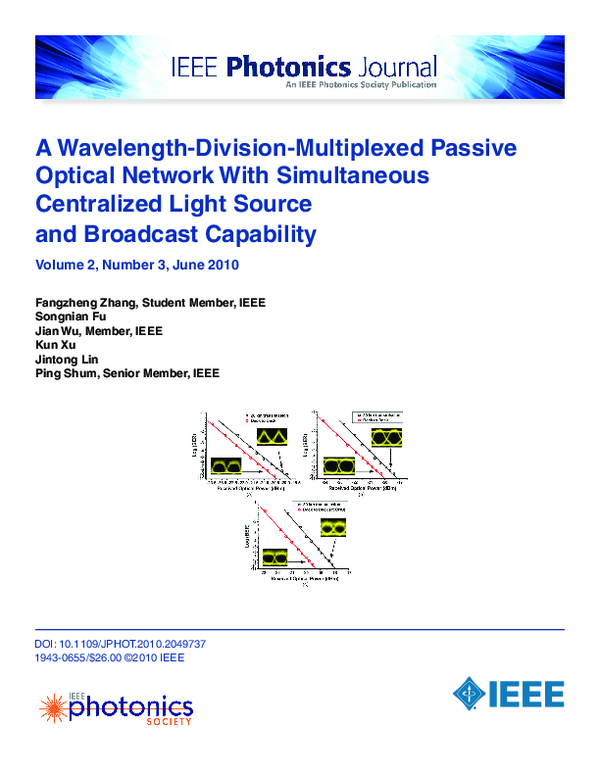 (PDF) A Wavelength-Division-Multiplexed Passive Optical Network With ...