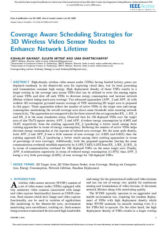 (PDF) Coverage Aware Scheduling Strategies for 3D Wireless Video Sensor Nodes to Enhance Network ...