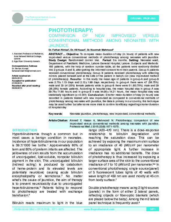 (PDF) Phototherapy