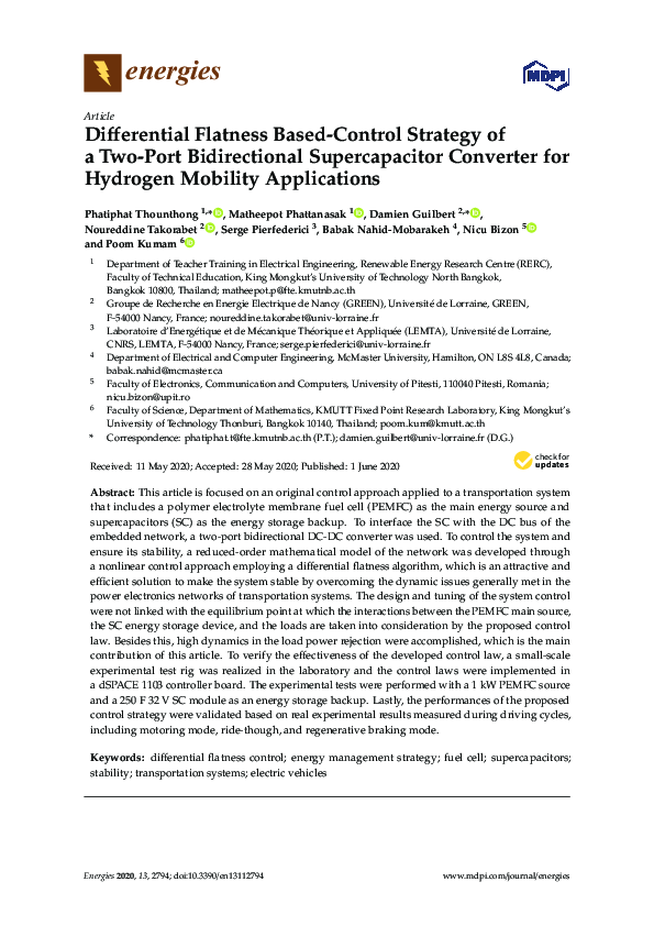 (PDF) Differential Flatness Based-Control Strategy of a Two-Port ...