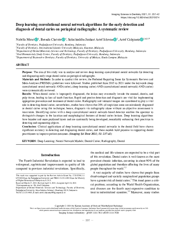 Pdf Deep Learning Convolutional Neural Network Algorithms For The