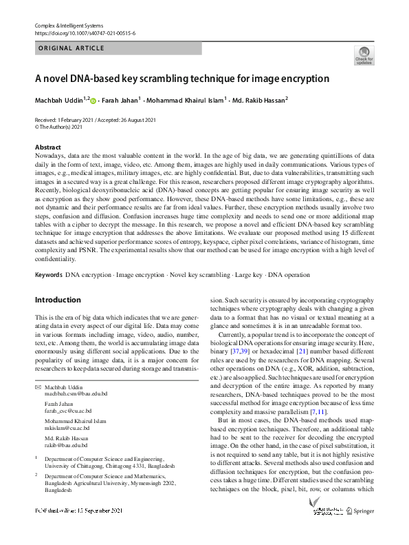 Pdf A Novel Dna Based Key Scrambling Technique For Image Encryption 8228