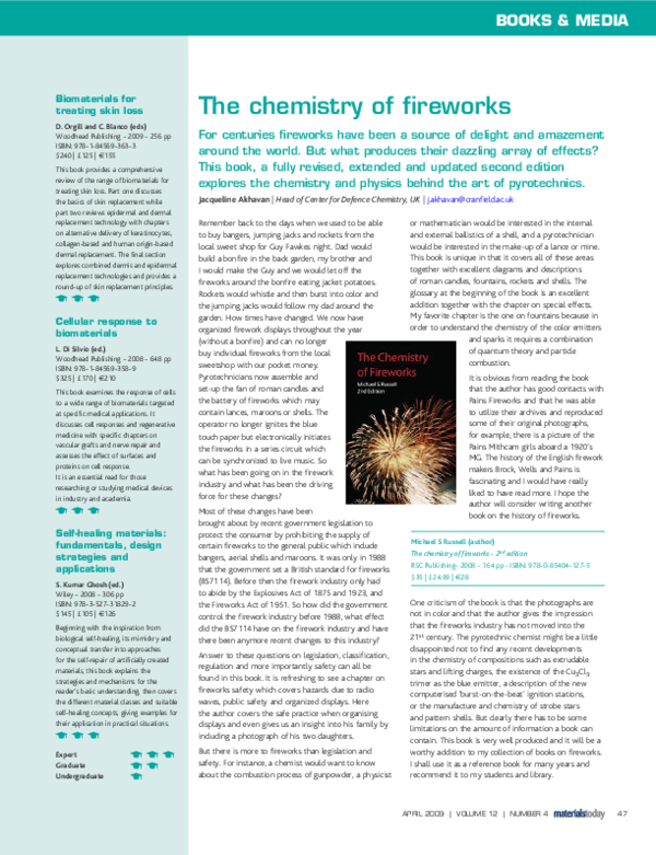 (PDF) The chemistry of fireworks