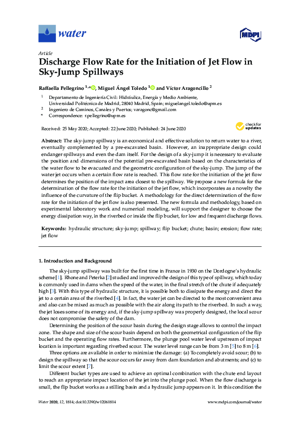 (PDF) Discharge Flow Rate for the Initiation of Jet Flow in Sky-Jump ...