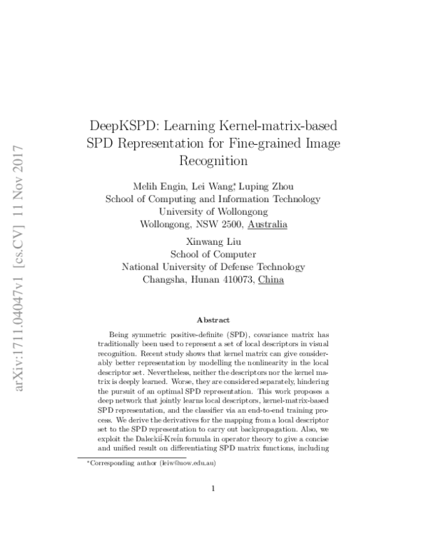 (PDF) DeepKSPD: Learning Kernel-Matrix-Based SPD Representation For Fine-Grained Image Recognition