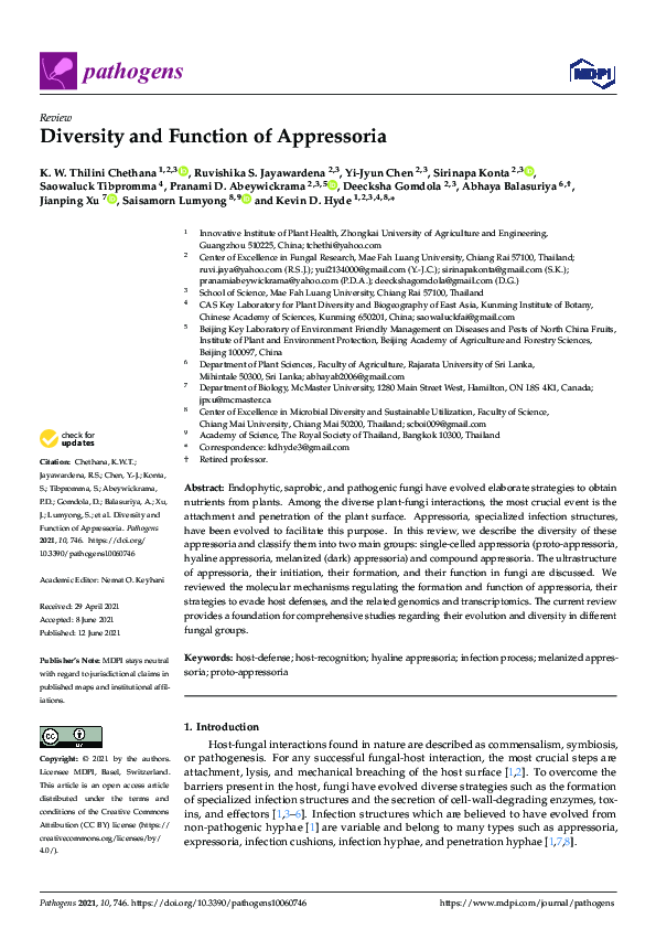 (PDF) Diversity and Function of Appressoria | Abhaya Balasuriya ...