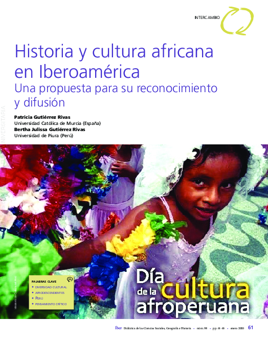 (PDF) Historia y cultura africana en Iberoamerica