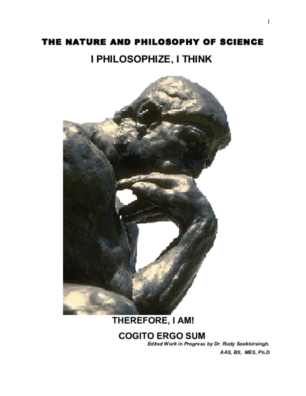 (DOC) The Nature and Philosophy Of Science