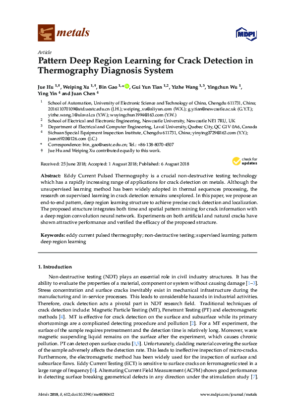 (PDF) Pattern Deep Region Learning for Crack Detection in Thermography ...