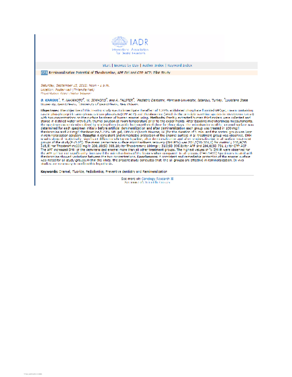 (PDF) Remineralization Potential of Theobromine, APF Gel and CPP-ACP ...