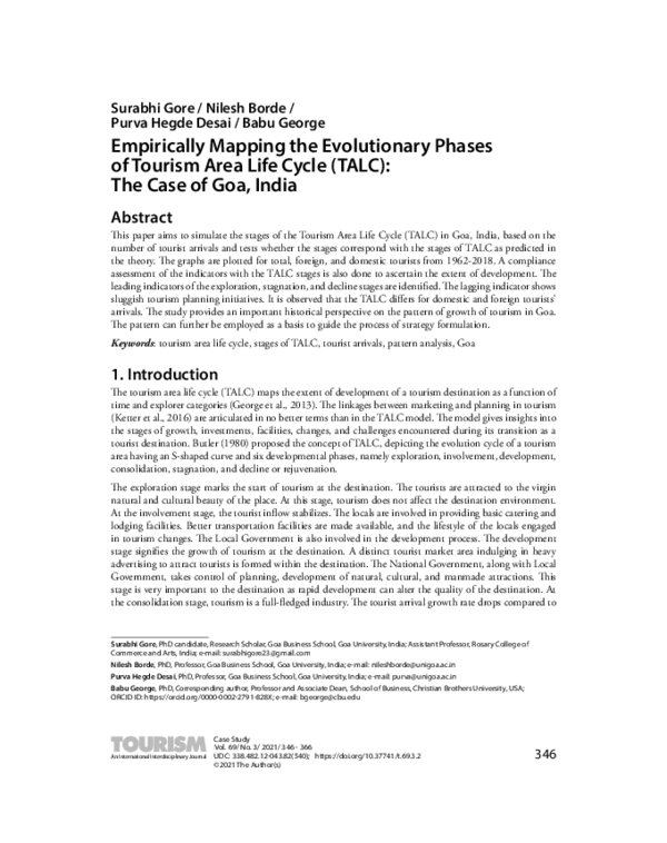 (PDF) Empirically Mapping the Evolutionary Phases of Tourism Area Life ...