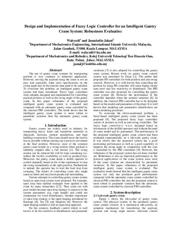 (PDF) Design and Implementation of Fuzzy Logic Control Speed Controlsystem for a Converter Fed ...