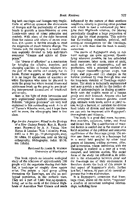 (PDF) Pigs for the Ancestors: Ritual in the Ecology of a New Guinea ...