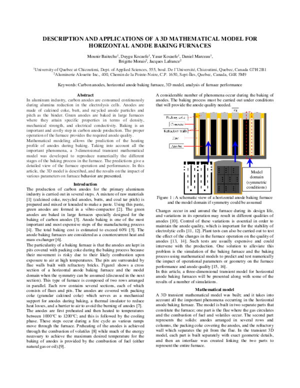 (PDF) Description and Applications of a 3D Mathematical Model for ...