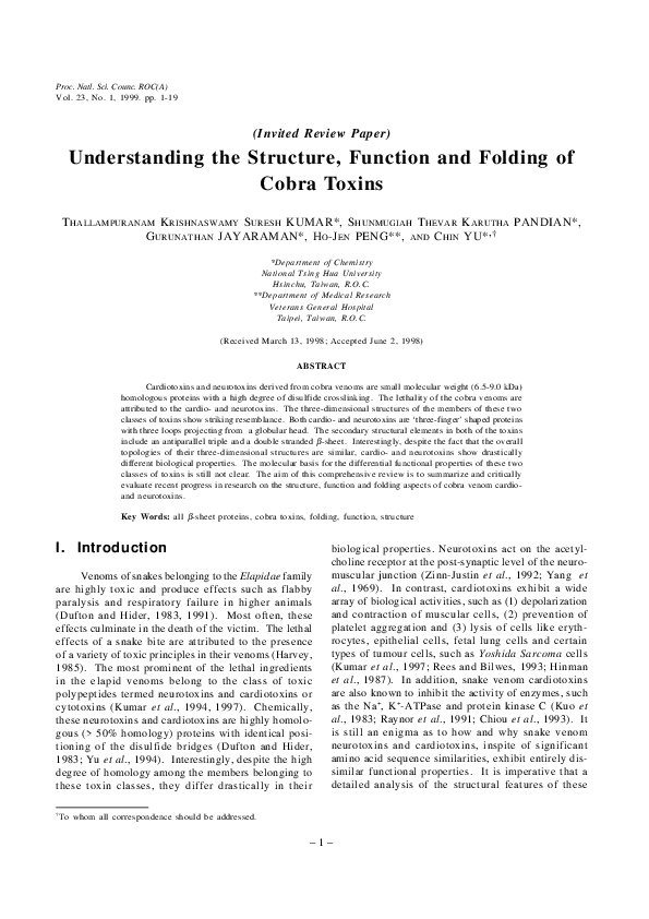 (PDF) (Invited Review Paper) Understanding the Structure, Function and ...