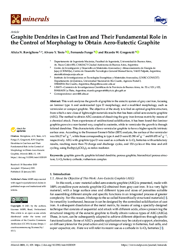 (PDF) Graphite Dendrites in Cast Iron and Their Fundamental Role in the ...