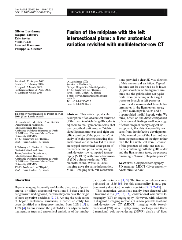 (PDF) Fusion of the midplane with the left intersectional plane: a ...