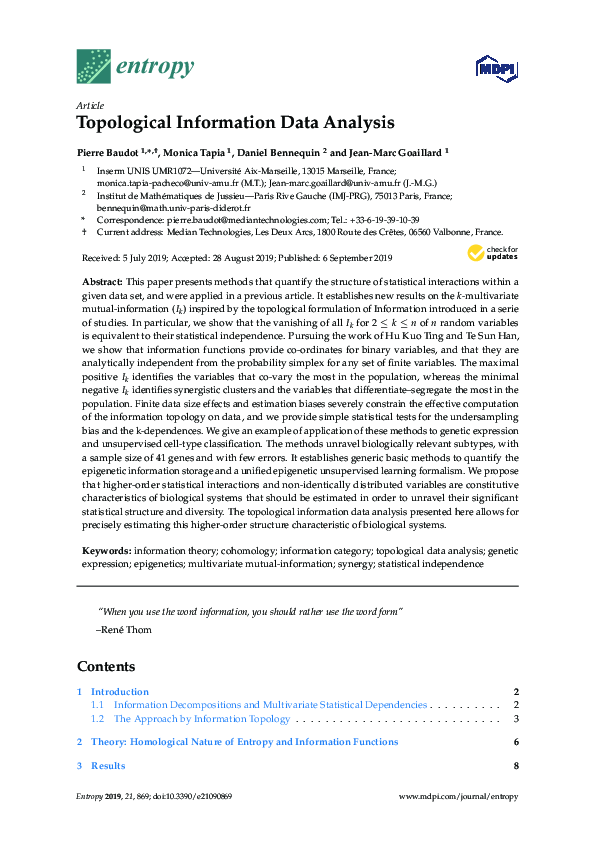 (PDF) Topological Information Data Analysis | pierre Baudot - Academia.edu