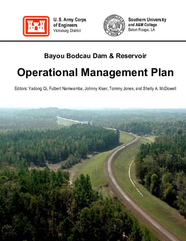 (PDF) Bayou Bodcau Dam & Reservoir Operational Management Plan