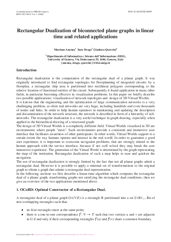 (PDF) Rectangular Dualization of Biconnected Plane Graphs and Related ...