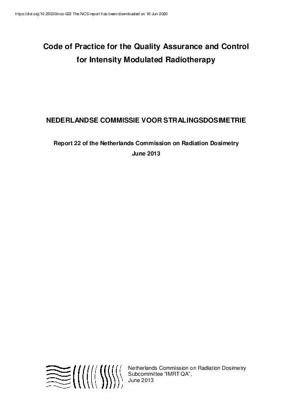 (PDF) NCS Report 22: Code of practice for the quality assurance and control for intensity ...