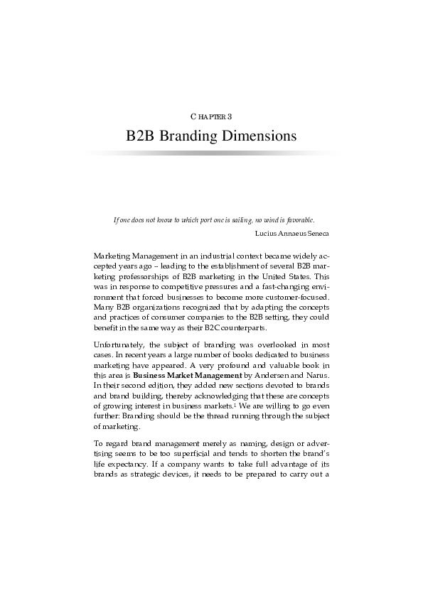 (PDF) B2B Branding Dimensions